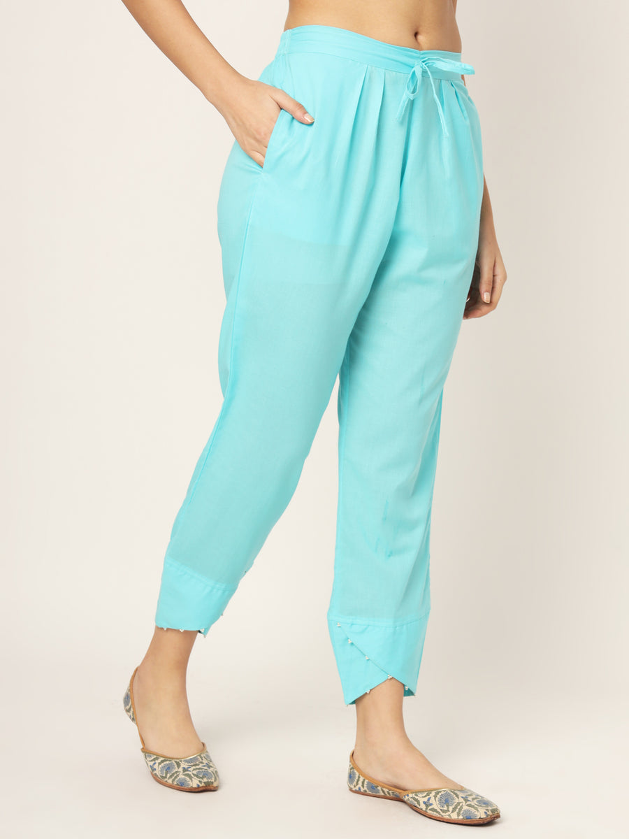 Cyan Tulip Pants – Shuddhistore